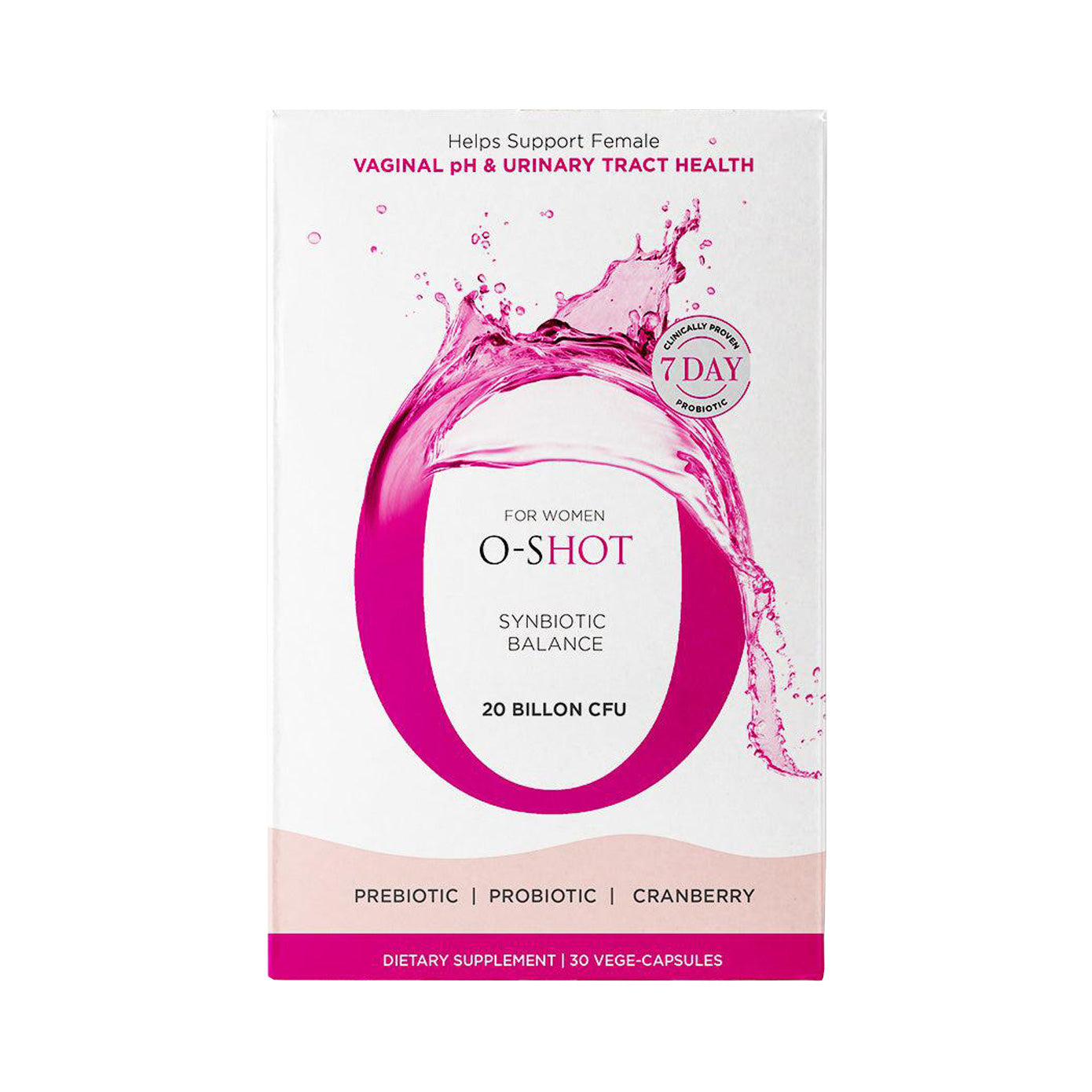 O-Shot® Women's Probiotic Prebiotic | with Cranberry Extract - Omax Health